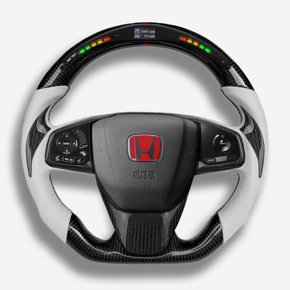 Honda Civic Custom Carbon Fiber Steering Wheel – FlamingHawk