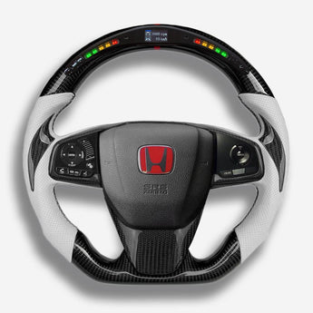 Honda Civic Custom Carbon Fiber Steering Wheel – FlamingHawk