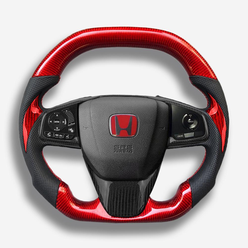 Honda Civic Custom Carbon Fiber Steering Wheel – FlamingHawk